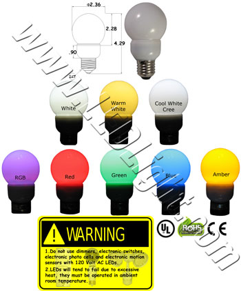 Standard LED Light Bulb - Household LED Lights - LEDLight