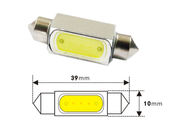 Festoon 1.5 Watt LED Light Bulb 1 and 1/2 Inches or 39 mm - Automotive ...