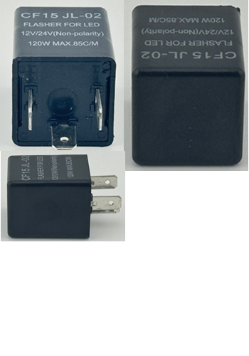 LED Flasher CF15 JL-02 12 to 24 Volt AC-DC 3 Terminal 120 Watt ...