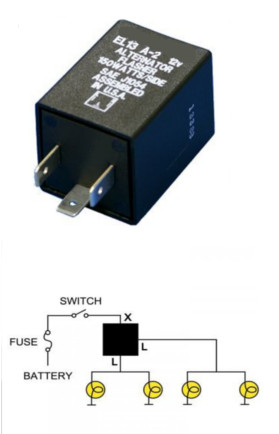EP27 EP27L EP39 Flasher LED Compatible 12 VDC 150W 5 Contact ...