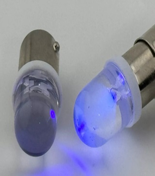 182 Led Bulb BA9S Short Round 6V-12 Volt DC - Automotive - LEDLight